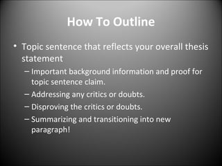 The Perfect Support Paragraph! | PPT