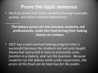 The Perfect Support Paragraph! | PPT