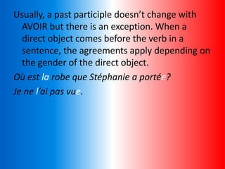 The perfect tense | PPTX