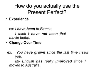 The perfect tenses | PPT