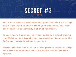 The Perfect Webinar Blueprint | PDF