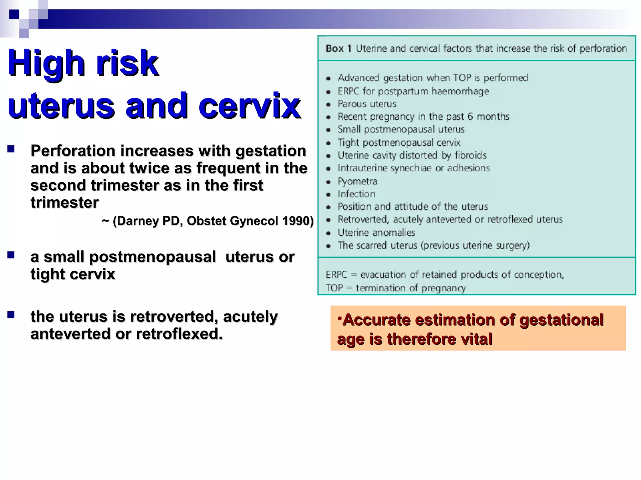The perforated uterus | PPT