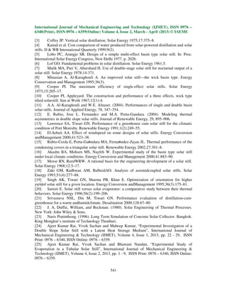 The performance of heat absorber from zinc on the efficiency | PDF