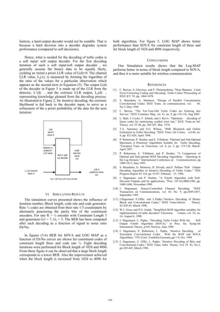 The performance of turbo codes for wireless communication systems | PDF