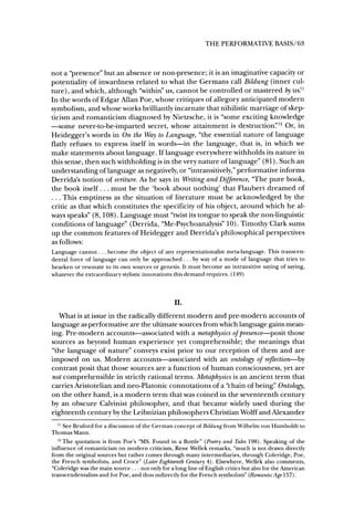 The performative basis of modern literary theory, by henry mc donald | PDF