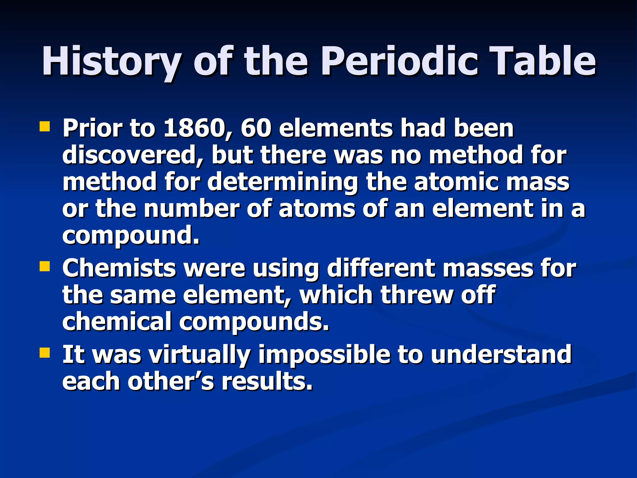 The Periodic Law | PPT