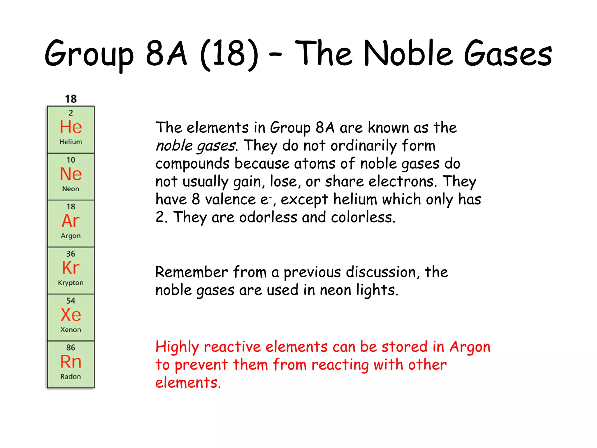 The periodic table | PPT