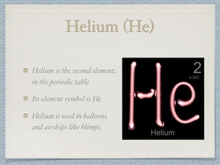 The periodic table | KEY