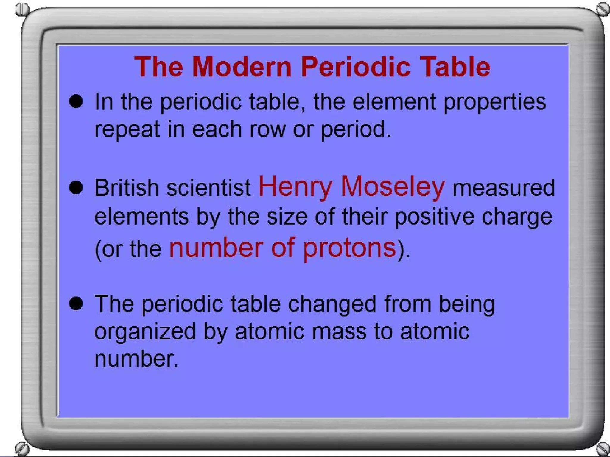 The periodic table | PPT