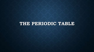 The periodic table for grade 9 & 10 | PPTX