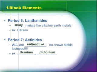 The periodic table classification | PPT