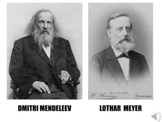 Lothar Meyer And Dmitri Mendeleev