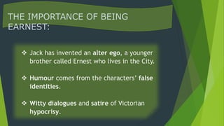 Oscar Wilde, Victorian Period, The Importance of Being Earnest | PPTX