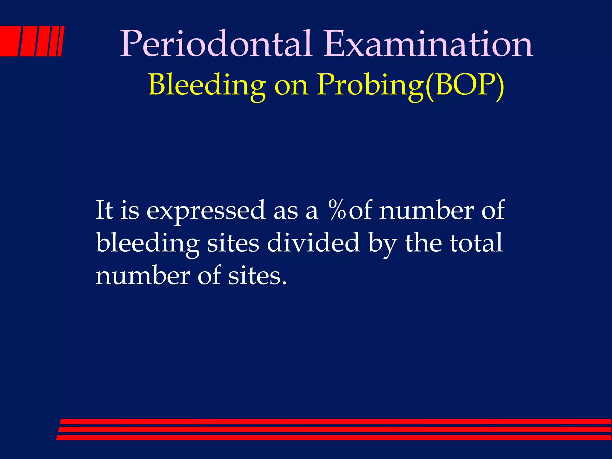 The periodontal examination_and_diagnosis_lec 1 | PDF