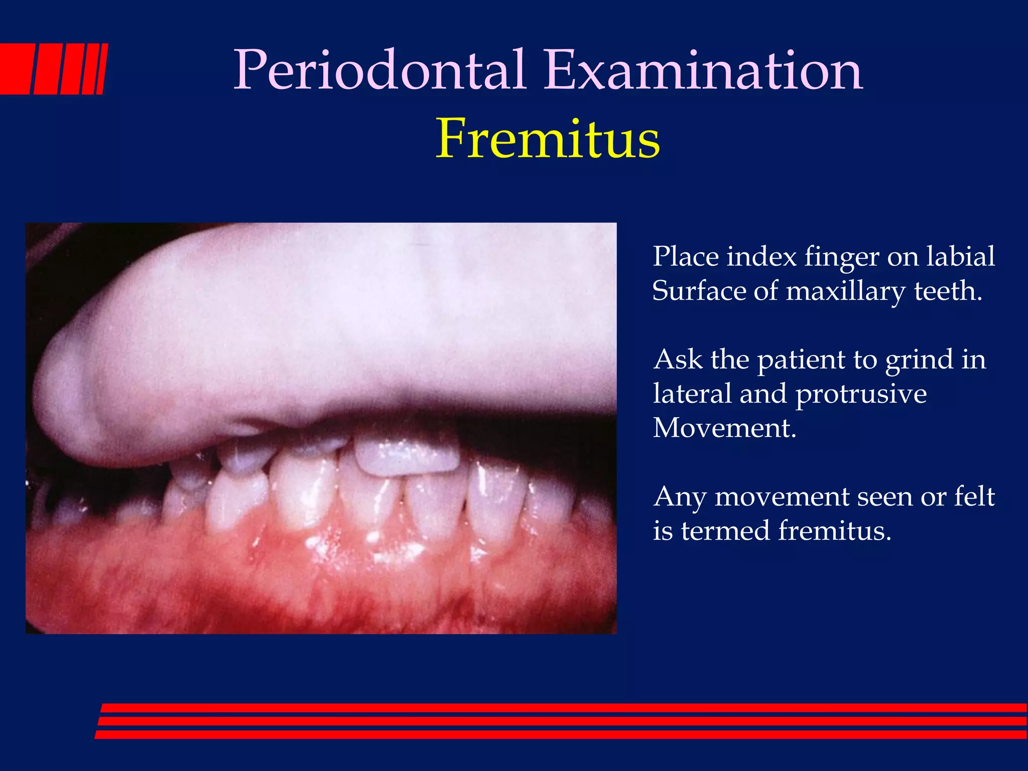 The periodontal examination_and_diagnosis_lec 1 | PDF