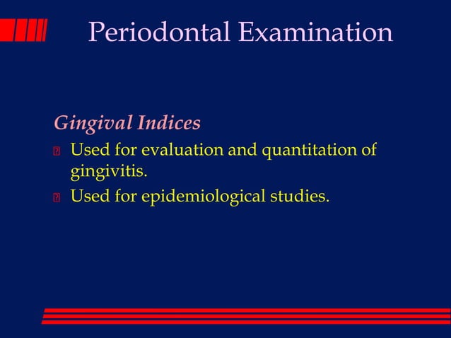 The periodontal examination_and_diagnosis_lec 1 | PDF