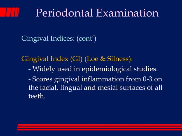 The periodontal examination_and_diagnosis_lec 1 | PDF