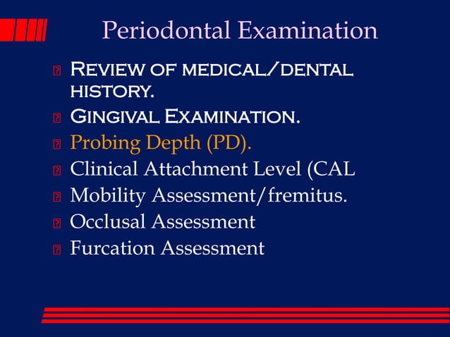 The periodontal examination_and_diagnosis_lec 1 | PDF