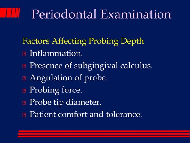 The periodontal examination_and_diagnosis_lec 1 | PDF