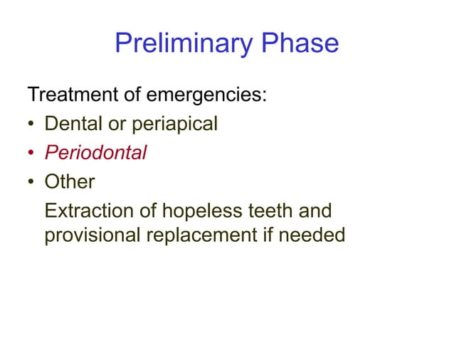 THE PERIODONTAL TREATMENT PLAN.ppt
