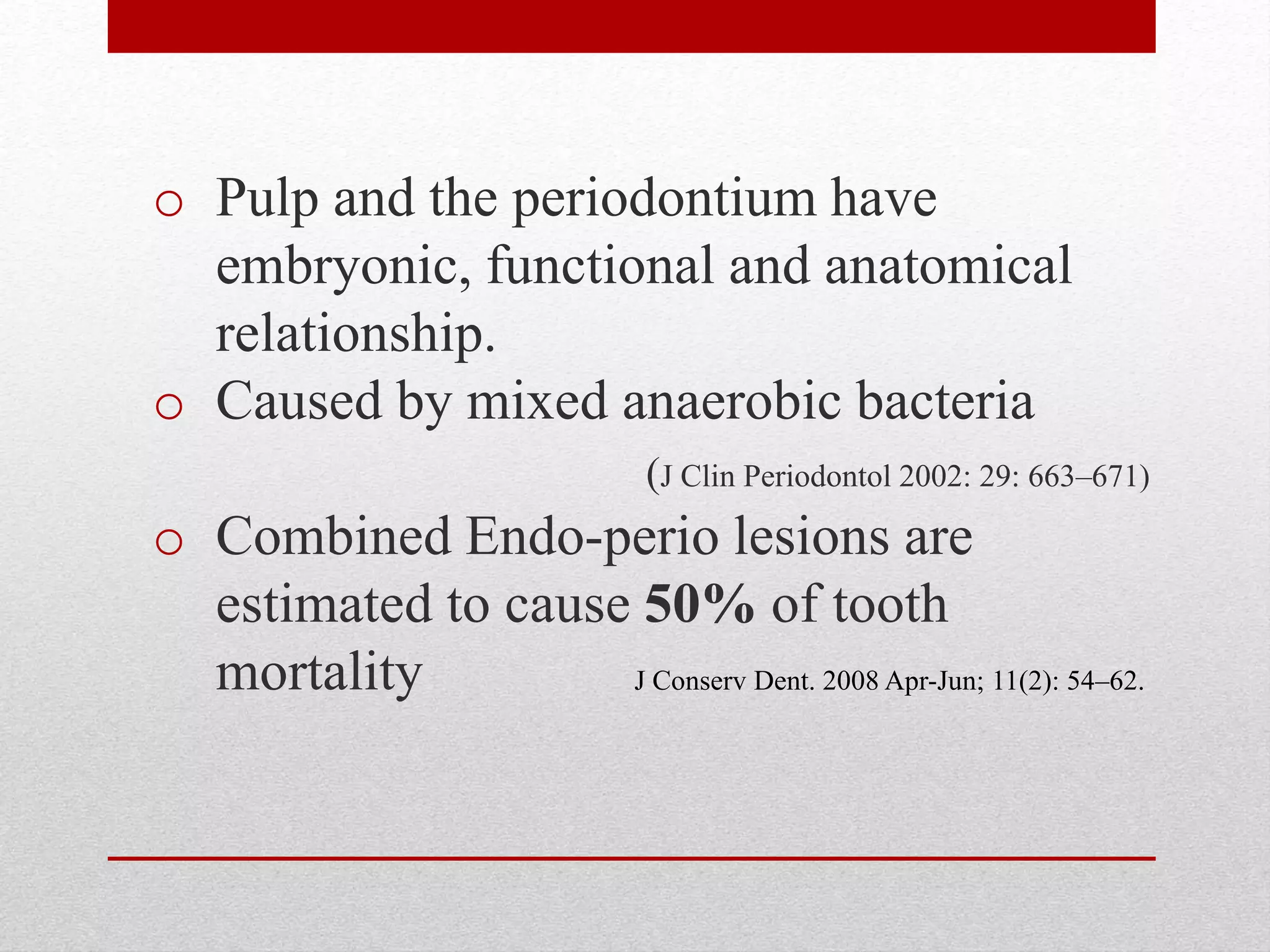 Perio Endo Inter-Relationship | PPTX