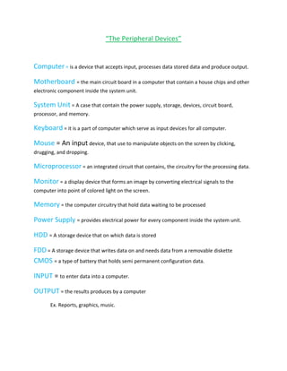 The peripheral | PDF