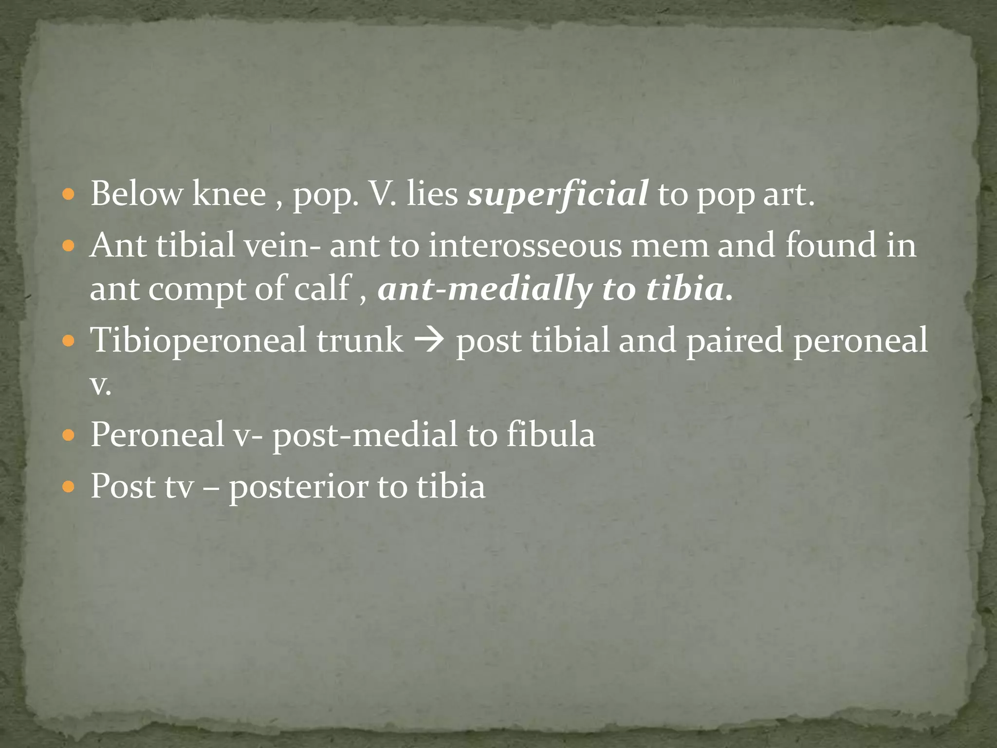 The peripheral veins | PPTX