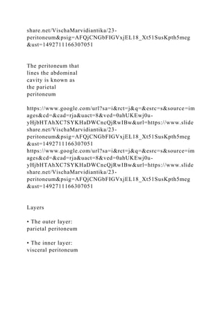 The Peritoneal CavityPart I Abdominal SonographyAbd.docx