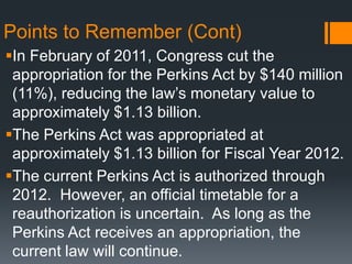 The Perkins Act | PPT