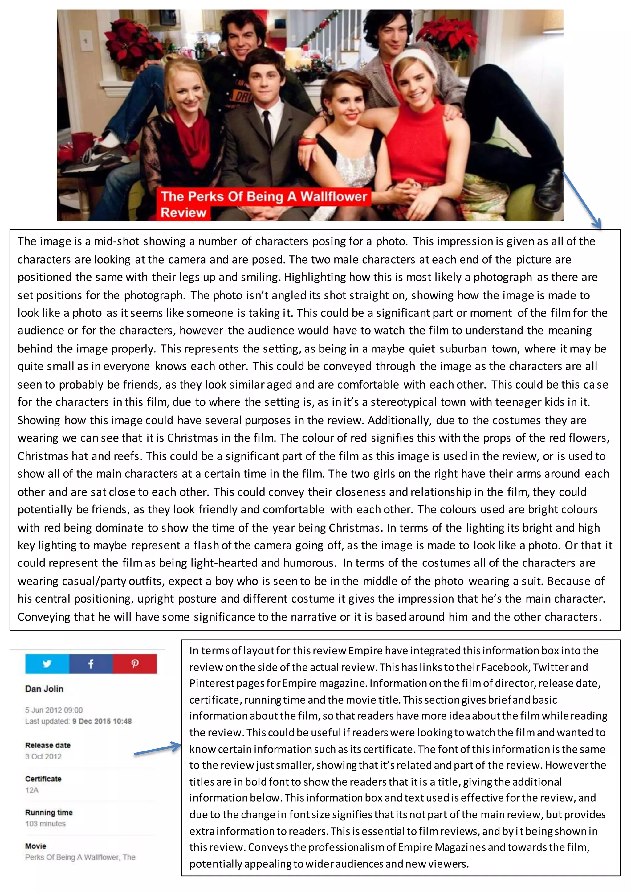 The Perks of Being a Wallflower review analysis | PDF