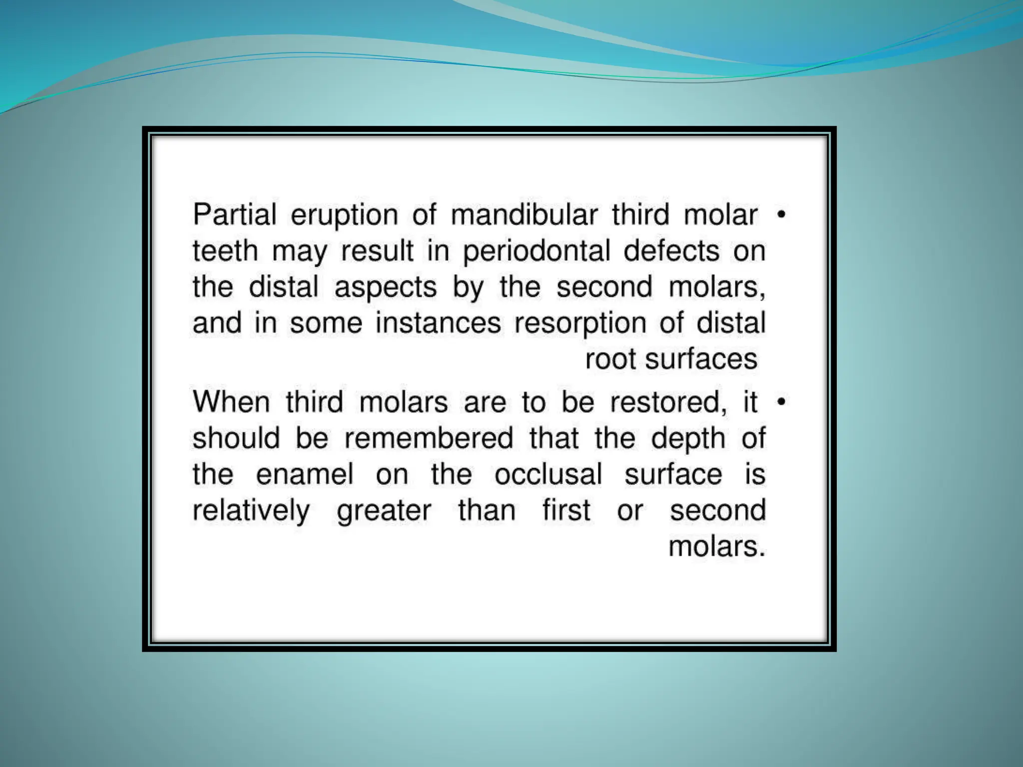 The Permanent third molar wisdom tooth.pptx