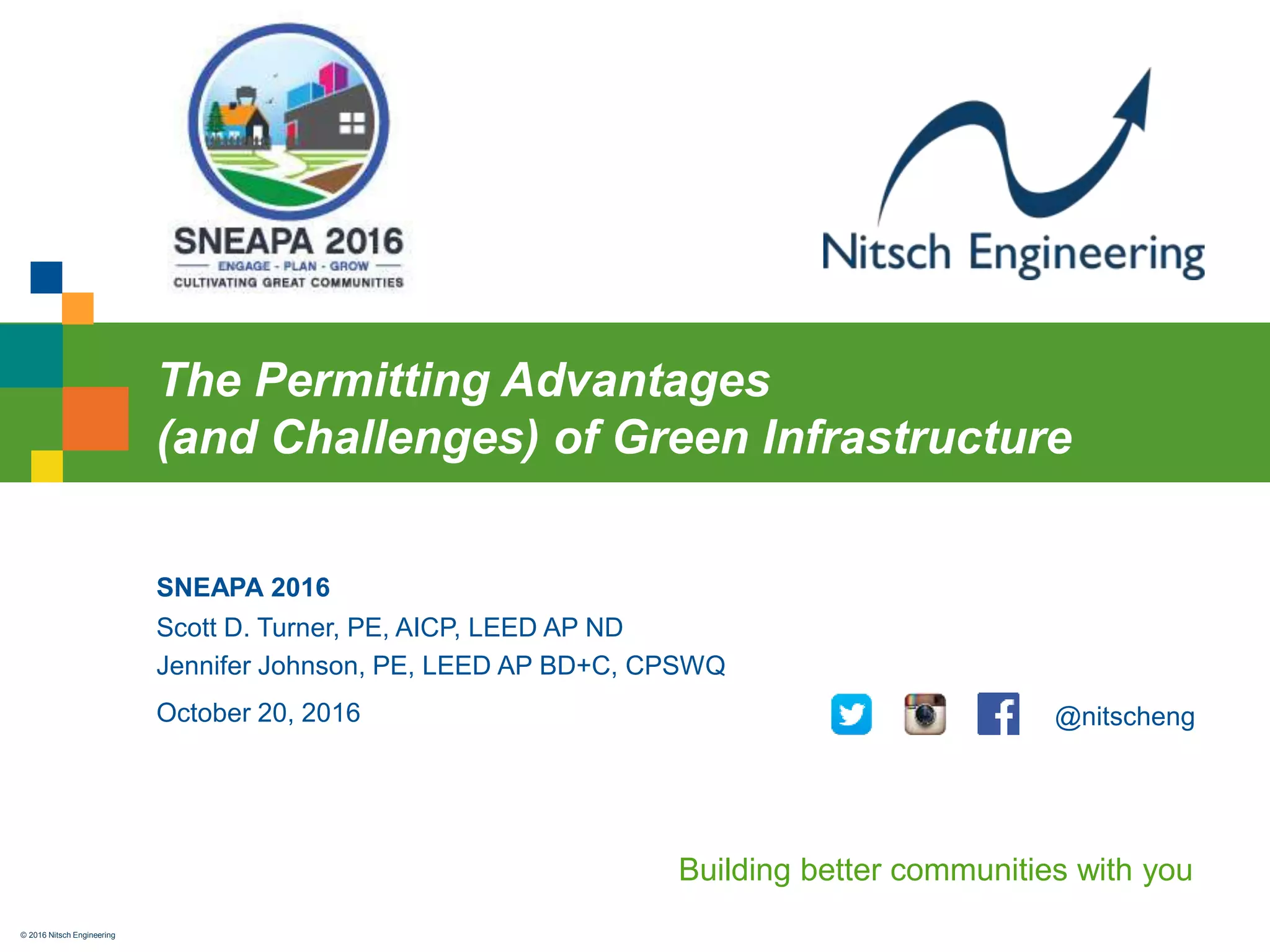The permitting advantages and challenges of green infrastructure | PPTX