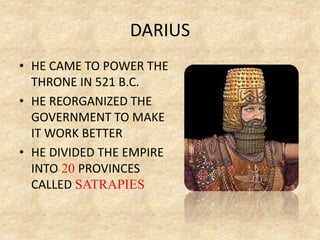 The Persian Empire-Cyrus The Great | PPTX