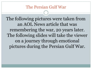 The Persian Gulf War | PPTX