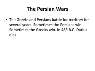 The persian wars | PPTX