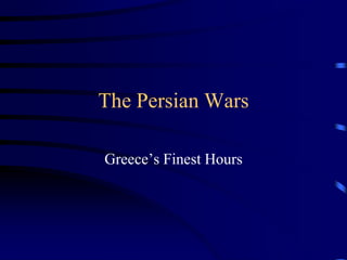 The Persian Wars | PPT