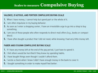 The personality & Consumer behavior | PPT