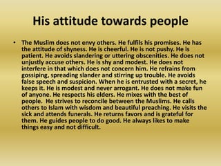 The personality of a muslim | PPTX