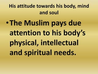 The personality of a muslim | PPTX