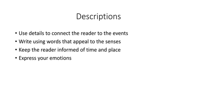 The personal narrative essay | PPTX | Books and Literature