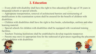 The persons with disabilities | PPTX