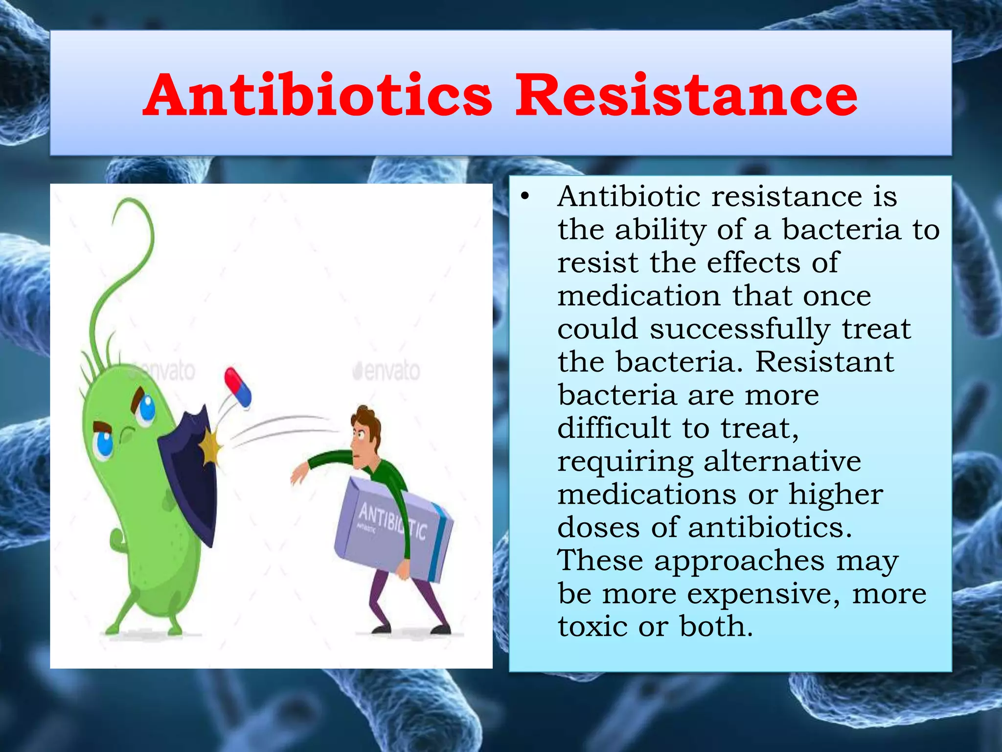 The perspective of antibiotic resistance | PPTX