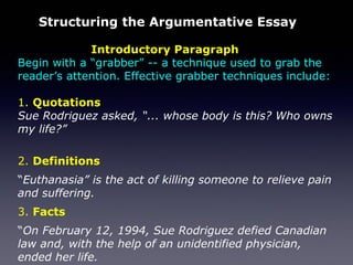 The persuasive essay copy 2 | PPT