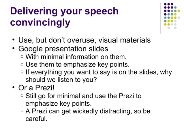 The persuasive speech | PPT