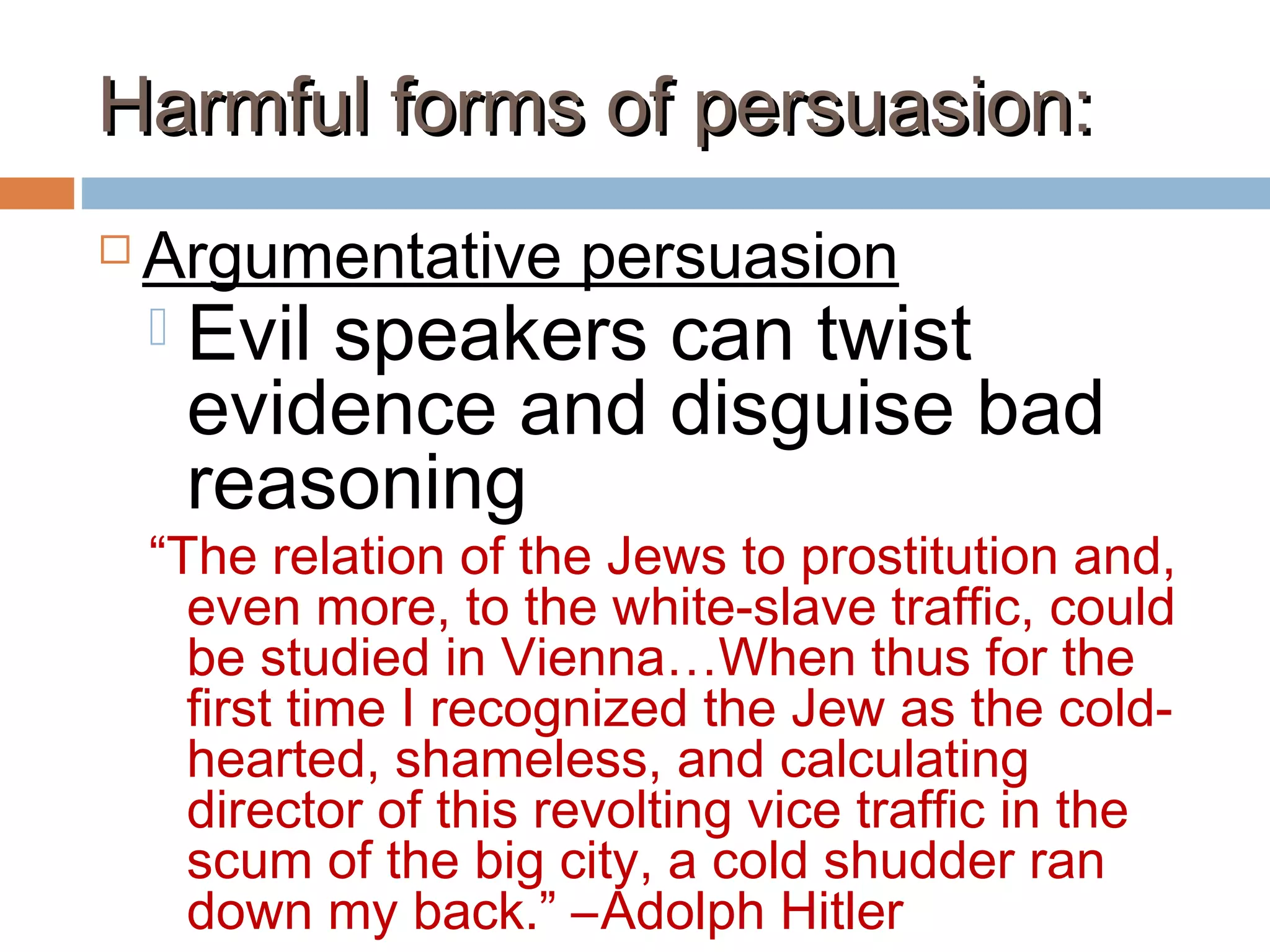 The persuasive speech | PPT