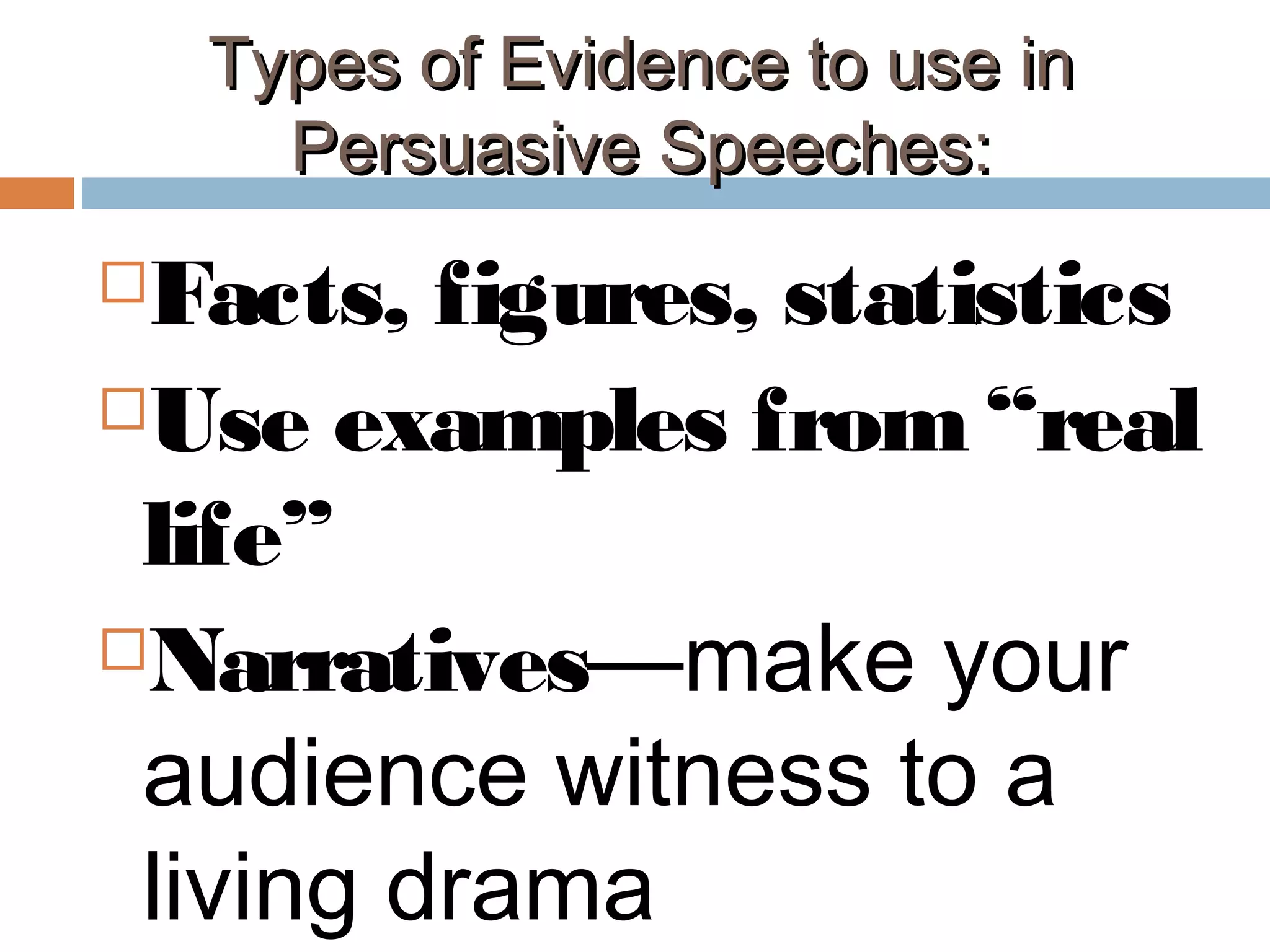 The persuasive speech | PPT