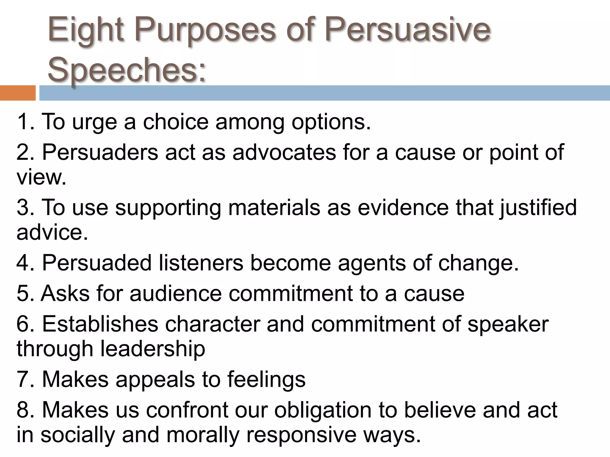 The Persuasive Speech.ppt