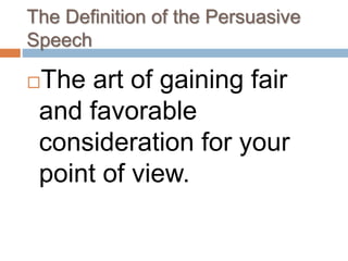 The Persuasive Speech.ppt