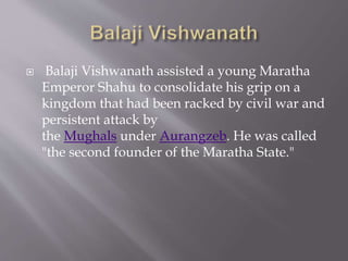 The peshwas | PPTX | Hinduism | Religion & Spirituality