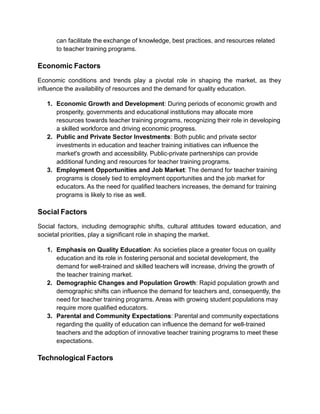 The PESTEL Analysis of Teacher Training Market.pptx